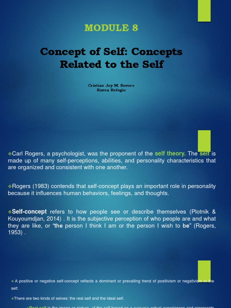 Understanding Self-Concept and Rogers' Theory | PDF | Self | Self Concept