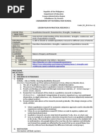 Lesson Plan in Practical Research 1 | PDF | Quantitative Research ...