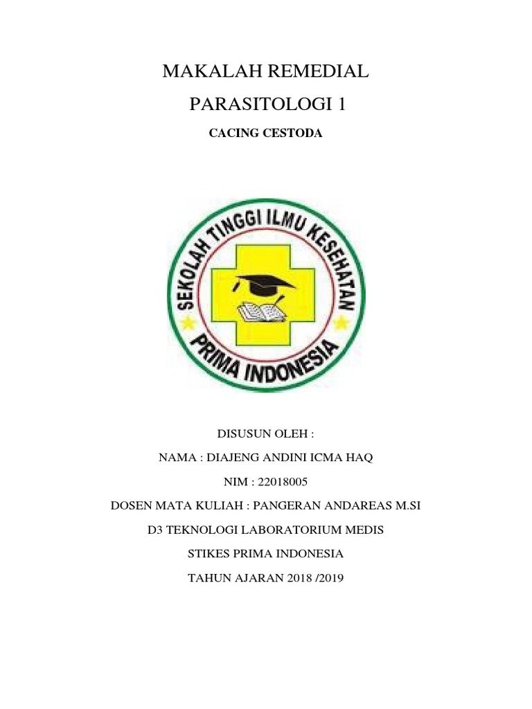 Cacing Cestoda: Jenis dan Infeksi Manusia | PDF