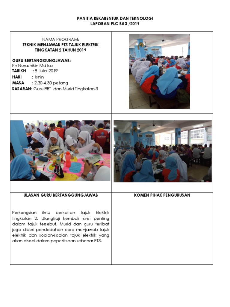 Panitia RBT-PLC Bil 3 2019 | PDF