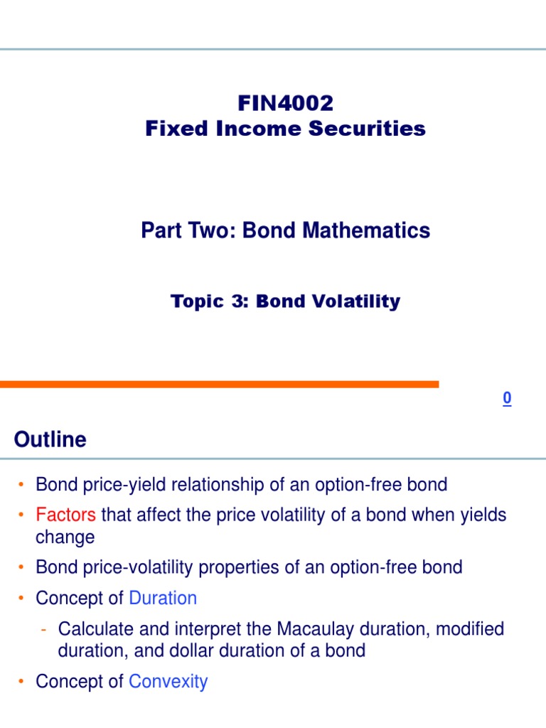 Bond Volatility and Duration Analysis | PDF | Bond Duration | Yield ...