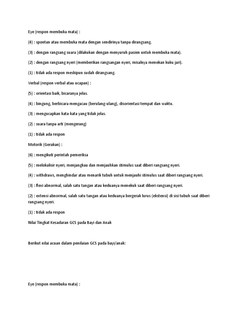 Menghitung Gcs | PDF