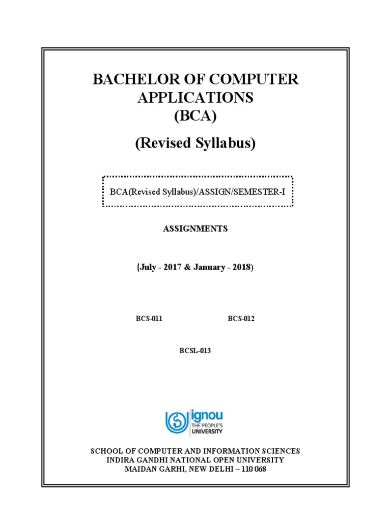 Bca Semester-I - 2 PDF | PDF | Operating System | Computer Program