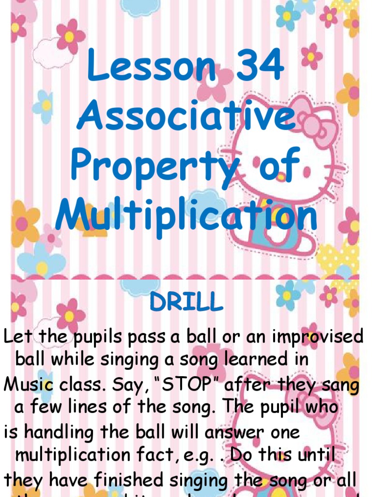 Associative Property of Multiplication | PDF | Multiplication ...