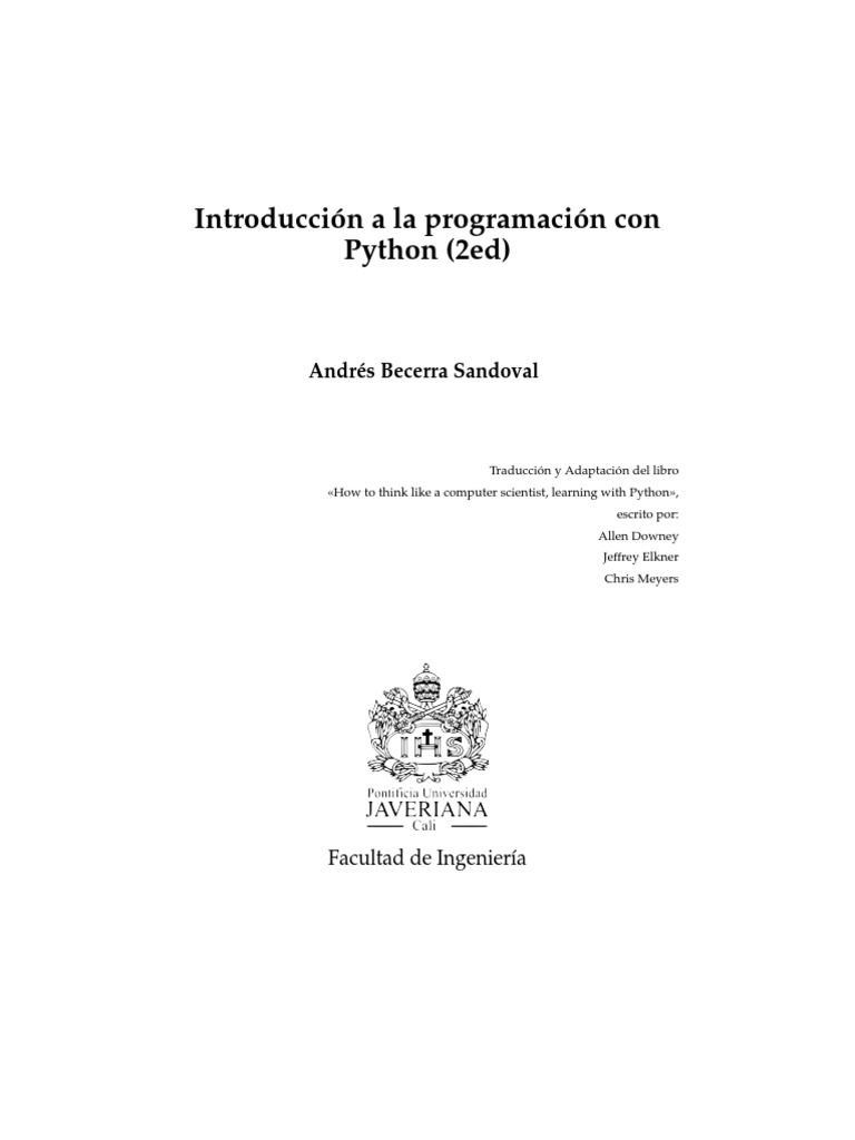 Introprog Py2 PDF | PDF | Python (lenguaje de programación) | Lenguaje de programación