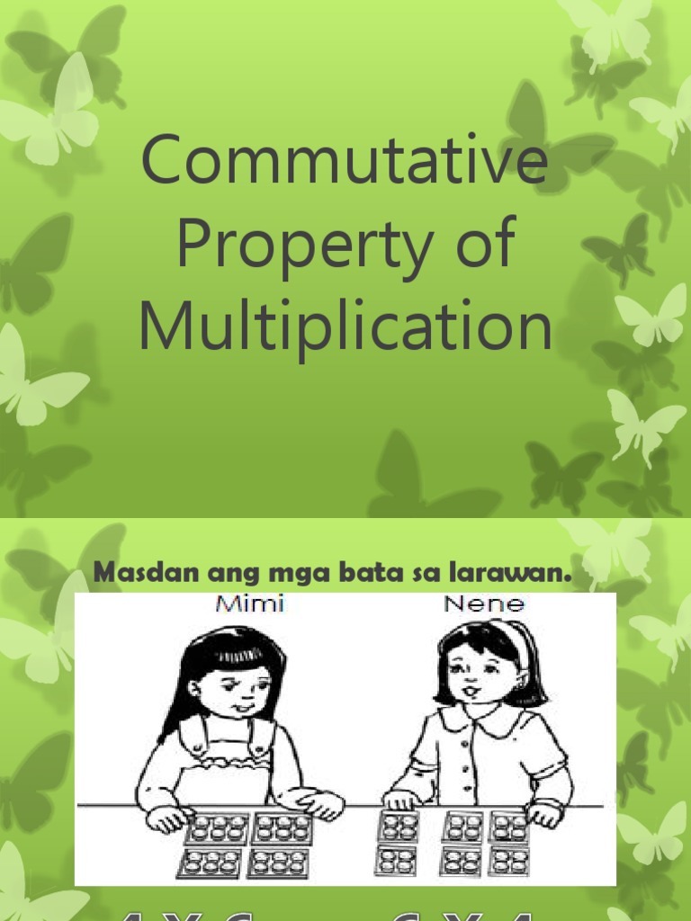 Commutative Property of Multiplication | PDF