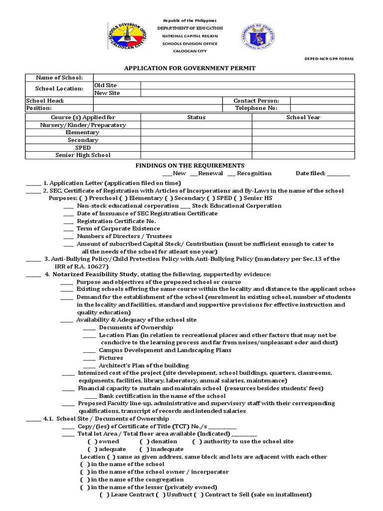 GPR Form 1 | PDF | Academic Degree | Schools