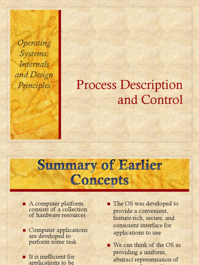 CH 03 - Process Description and Controls | PDF | Process (Computing) | Operating System