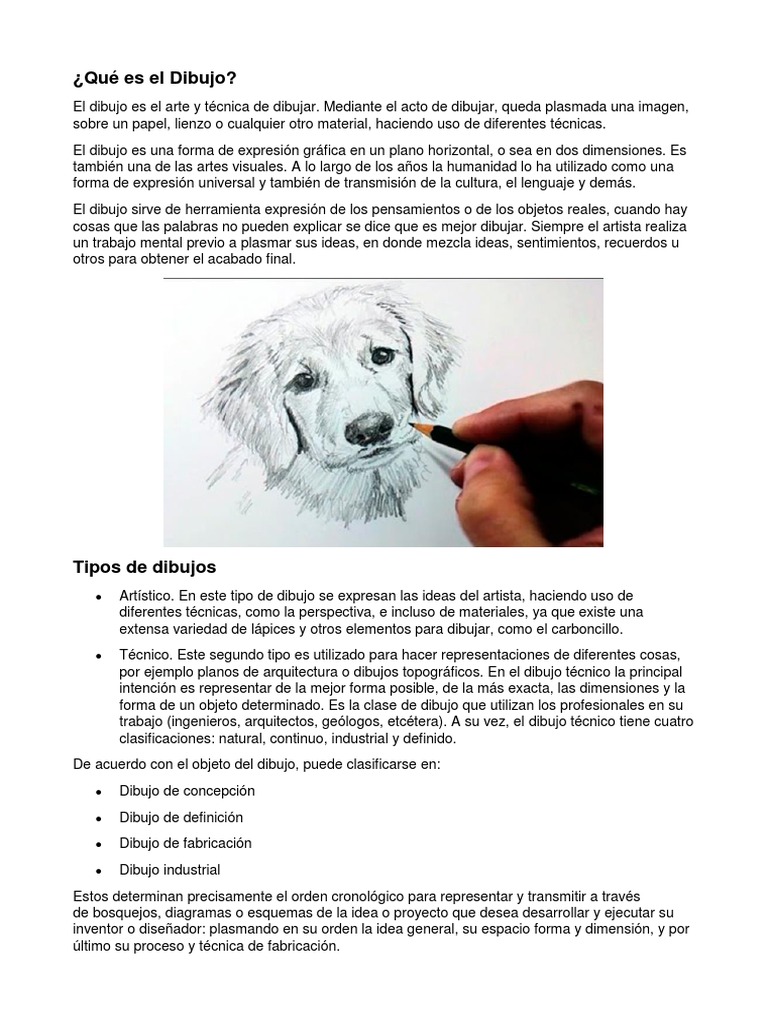 Definición y Tipos de Dibujo | PDF | Dibujo | Medios de arte
