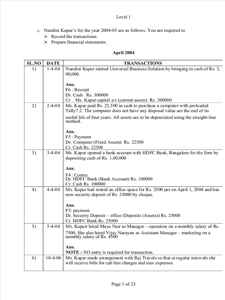 Tally Financial Accounting Program Volume 1 | PDF | Printing ...
