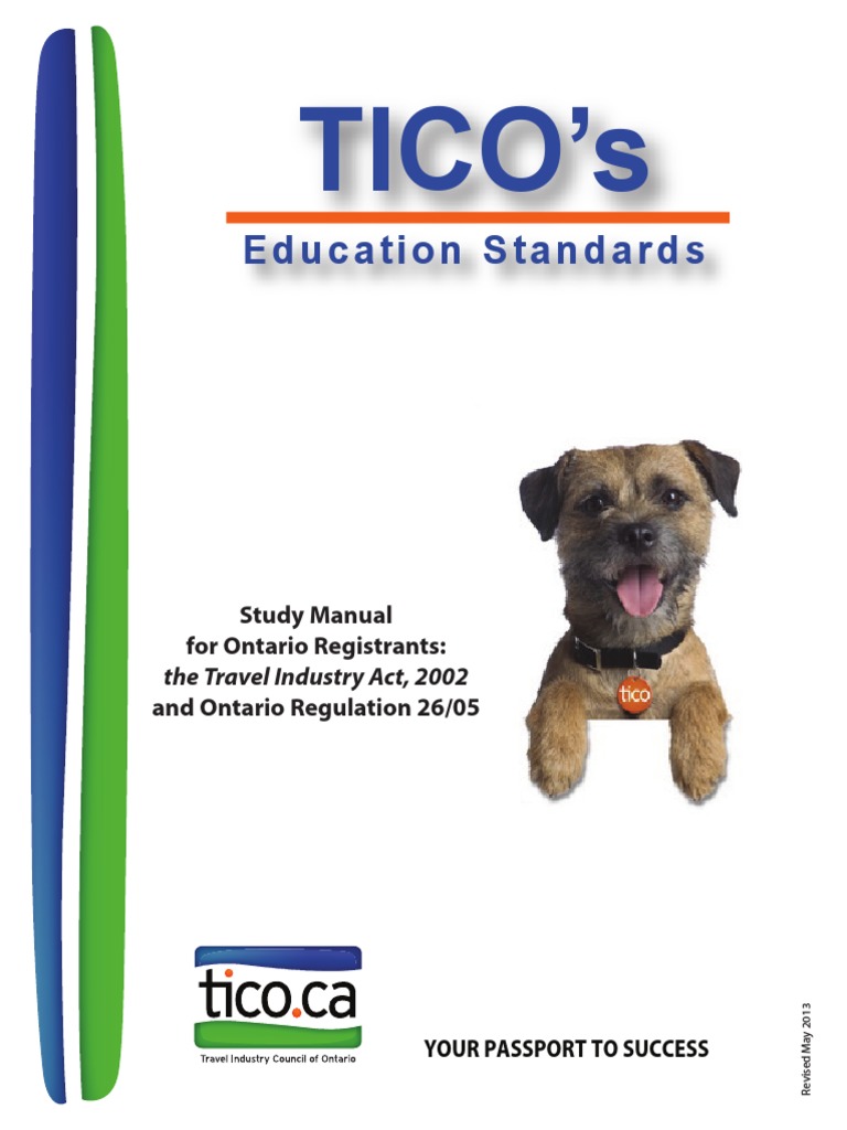 TICO Manual 2013 e 1 PDF | PDF | Travel Agency | Test (Assessment)
