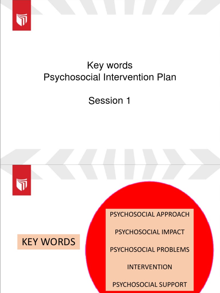 Key Words Psychosocial Intervention Plan Session 1 | PDF | Psychosocial ...