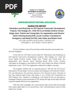 Accomplishment Report BSP GSP Encampment | PDF | Scouting | Outdoor ...