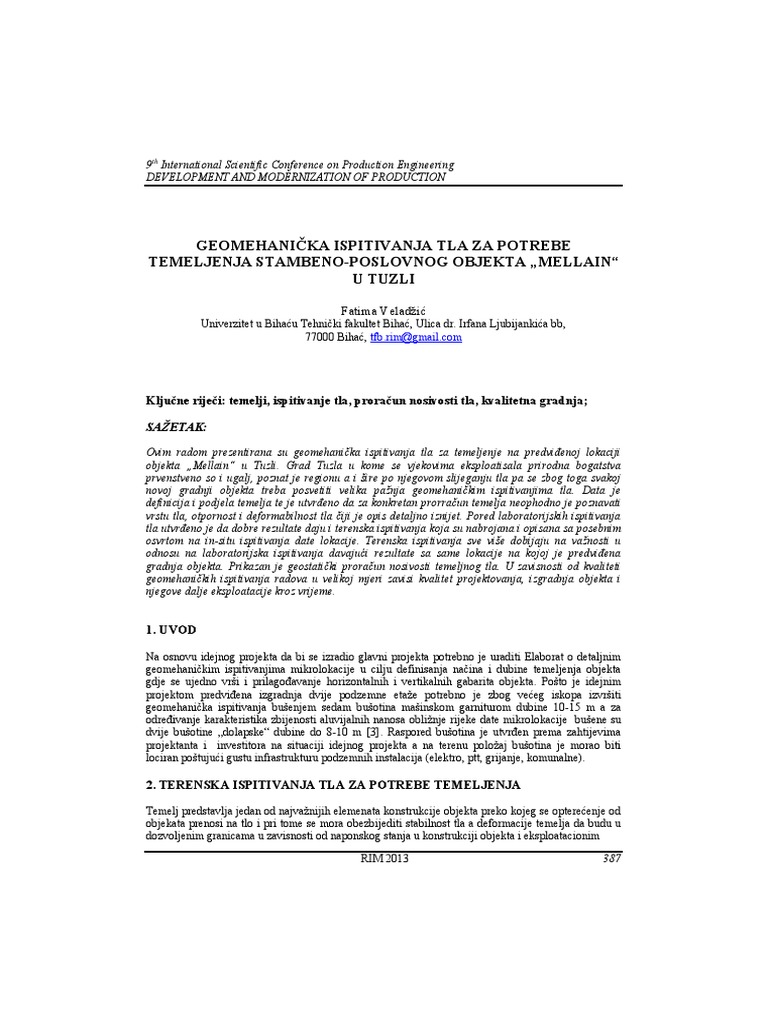 Rim2013 - 068 D - 069 - Veladzic Fatima - PDF - 70 | PDF