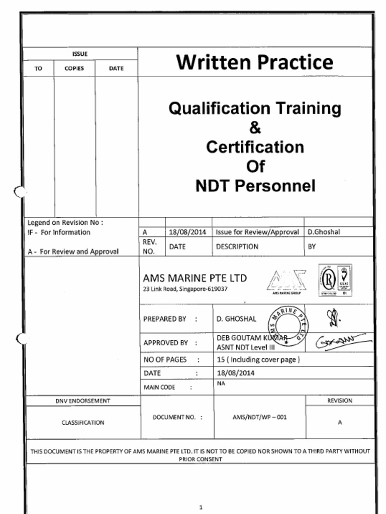 AMS Written Practice-Rev A | PDF