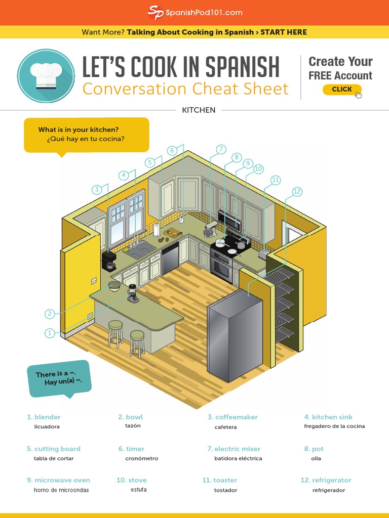 Lets Cook in Spanish PDF | PDF | Implementos nacionales | Aparatos de ...