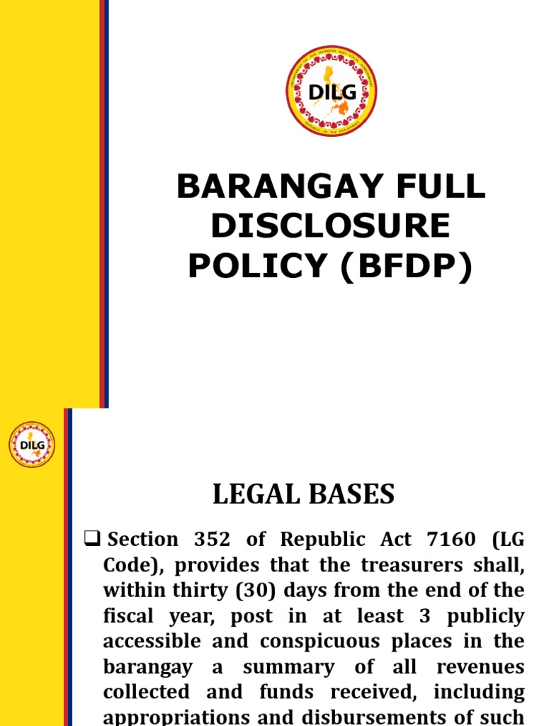 Ellen's PPT BFDP | PDF | Procurement | Budget