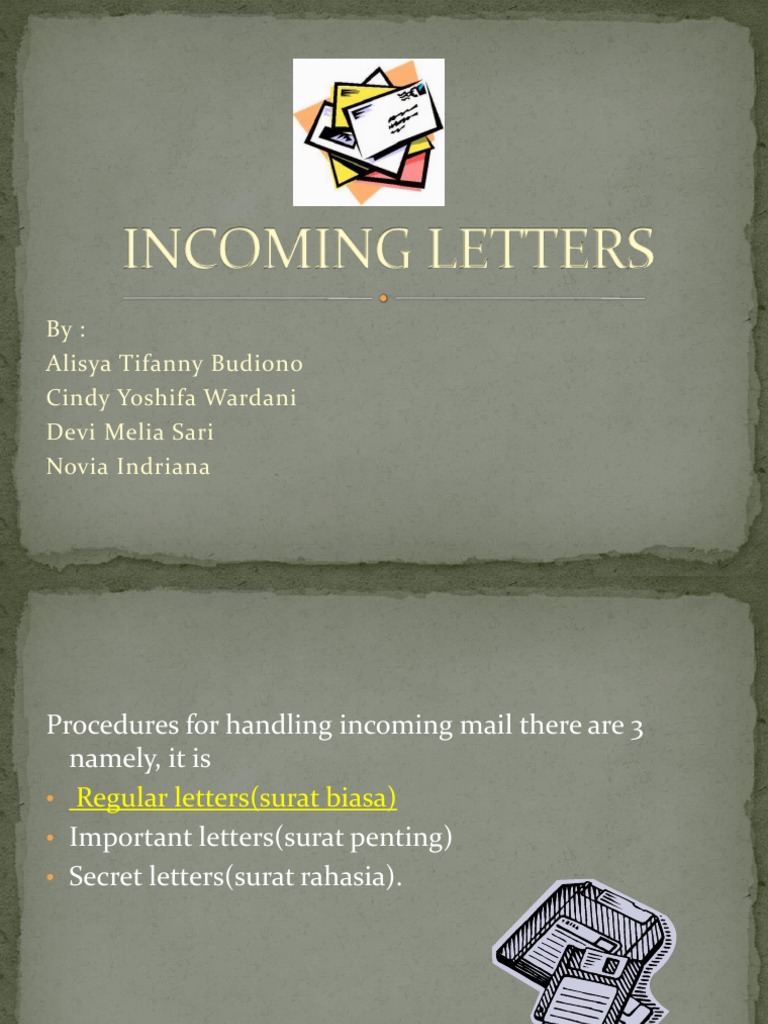 Incoming Letters | PDF