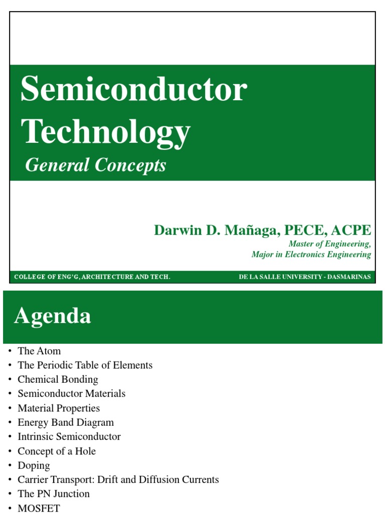Semicon Tech General Concepts | PDF | Field Effect Transistor | Mosfet