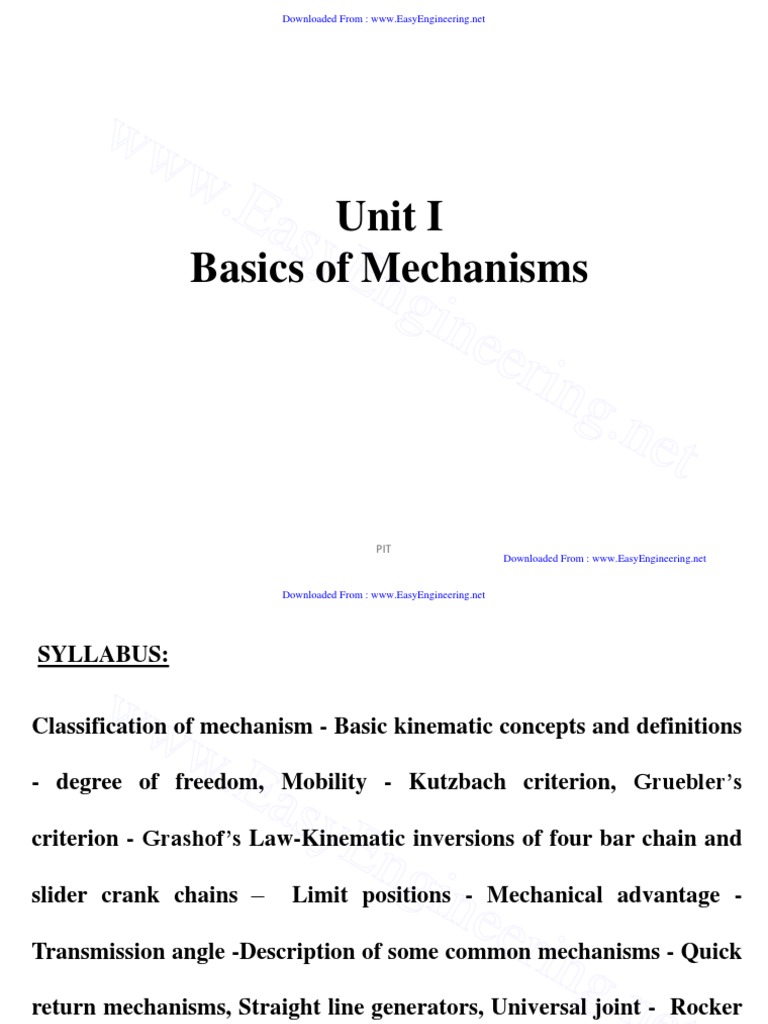 Kinematics of Machine | PDF | Kinematics | Mechanical Engineering