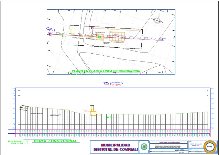 Perfil Hidraulico Ptar | PDF | Ingeniería hidráulica | Saneamiento