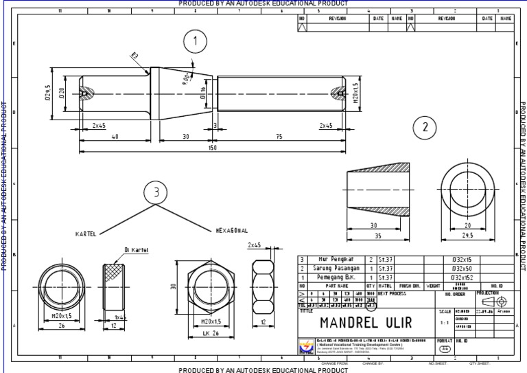 Technical Drawing for Training | PDF