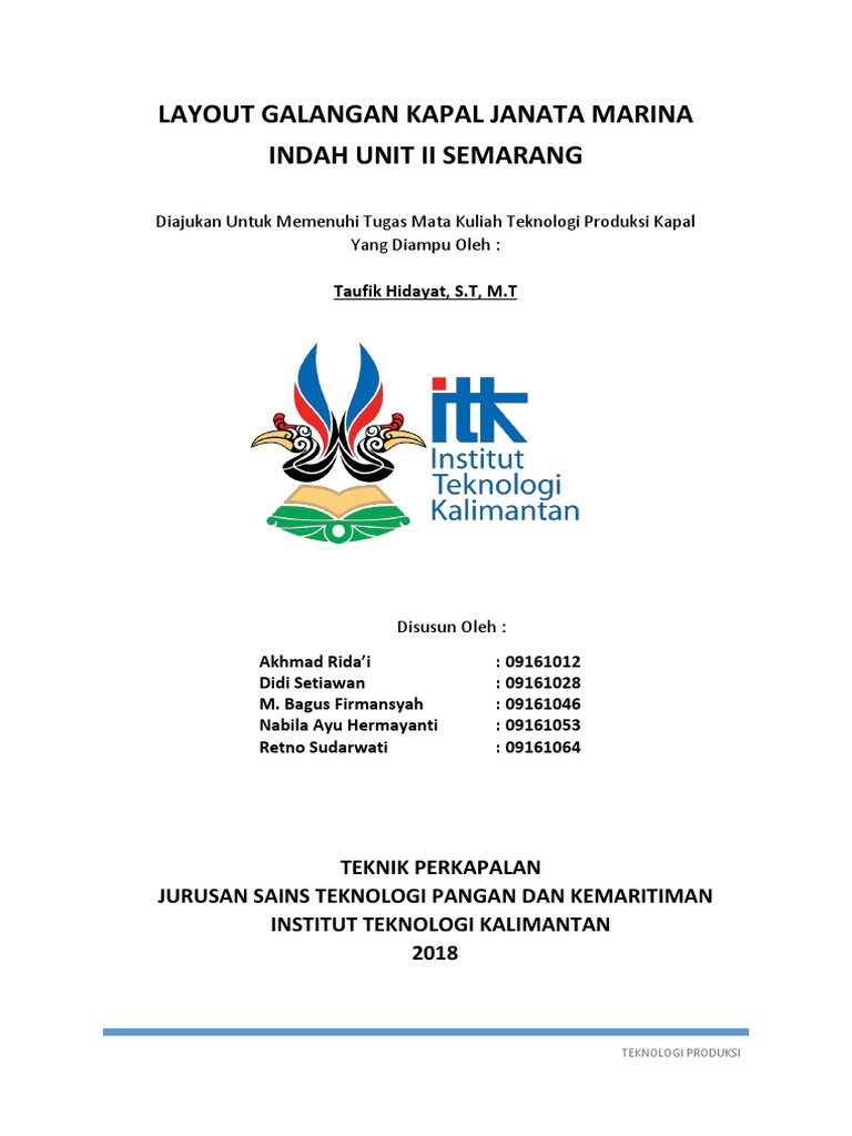 Layout Galangan Kapal Janata Marina Indah | PDF