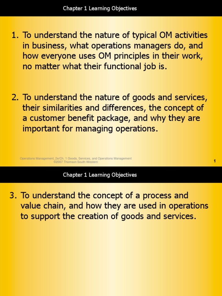 Operations Management | PDF | Operations Management | Economic Growth