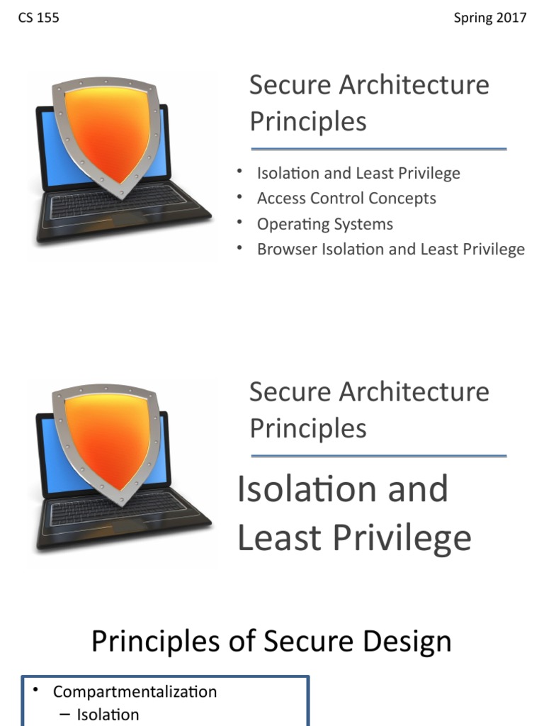 04 Secure Architecture | PDF | Superuser | Access Control