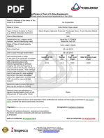 Load Test Certificate | PDF