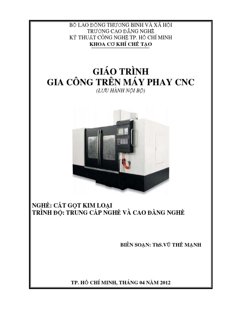 Giao Trinh Gia Cong Tren May Phay CNC | PDF