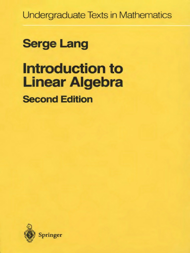 (Undergraduate Texts in Mathematics) Serge Lang - Introduction To ...