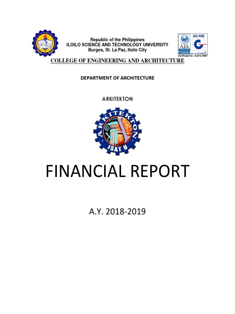 Financial Report: College of Engineering and Architecture | PDF