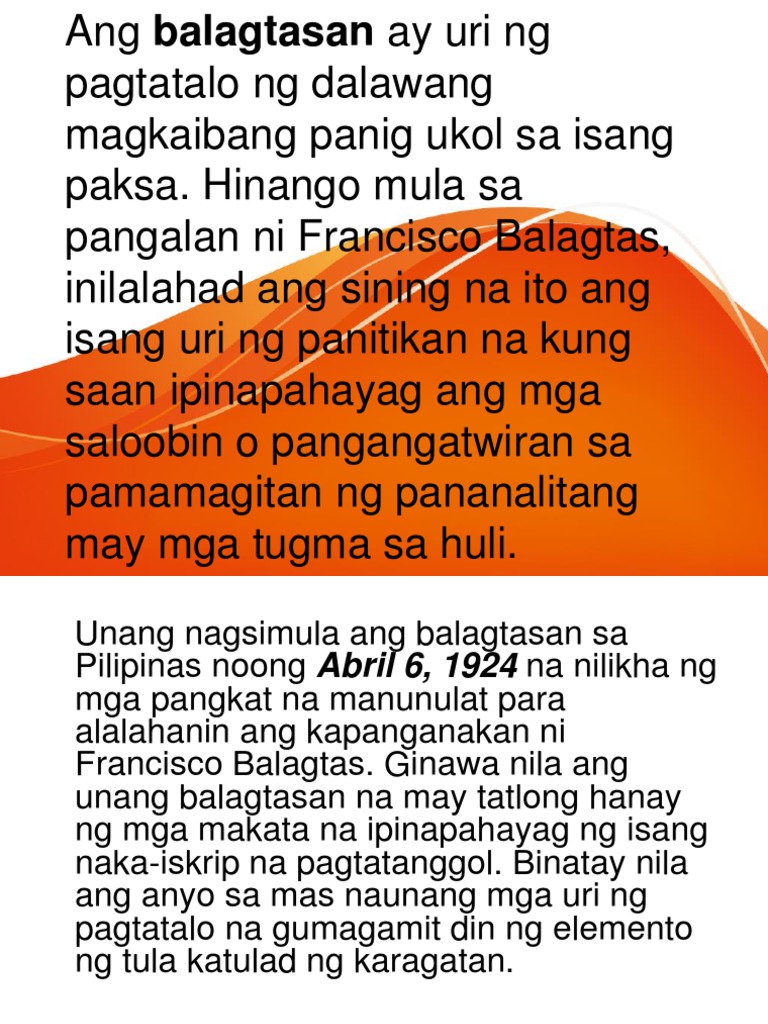 Balagtasan | PDF