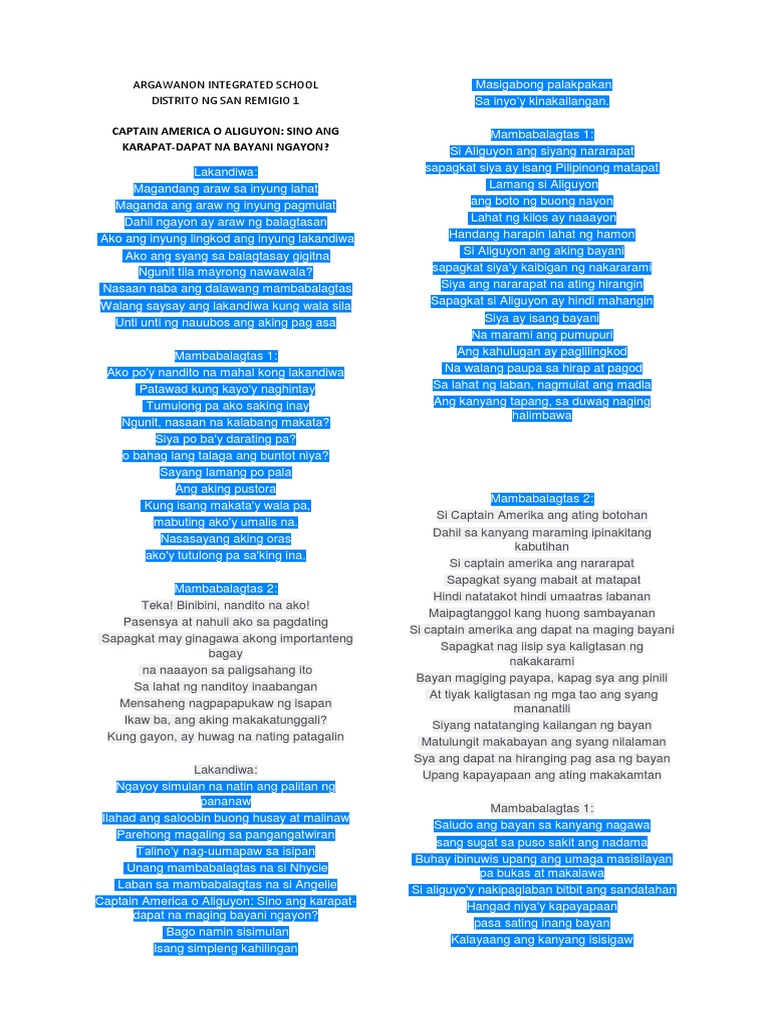 Balagtasan Piece | PDF