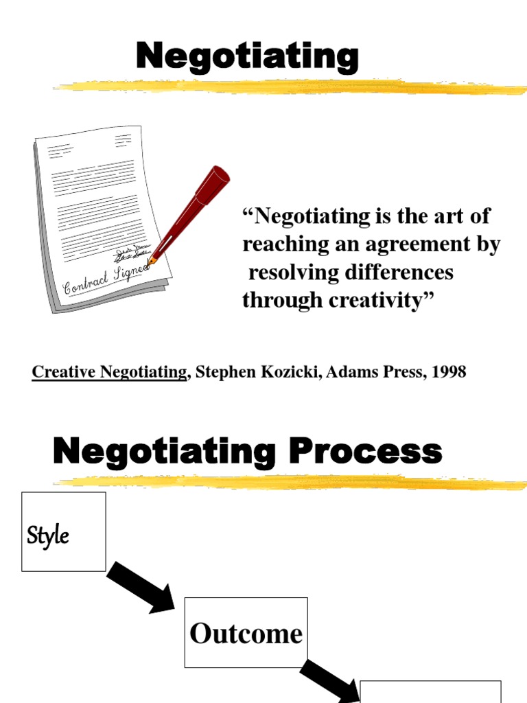 Negotiation | PDF | Negotiation | Psychological Concepts