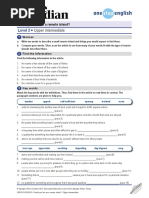 One Stop English Guardian Article Lesson Plan | PDF | Semiotics ...
