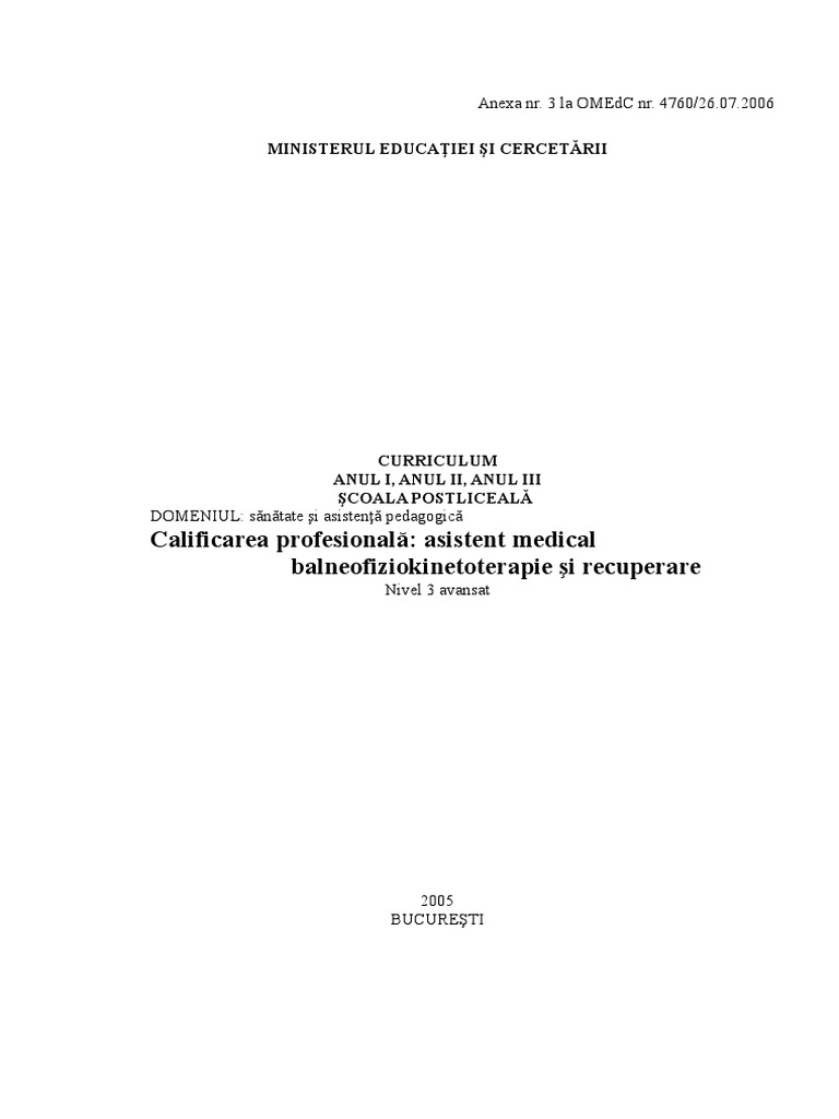 Curriculum BFKT | PDF