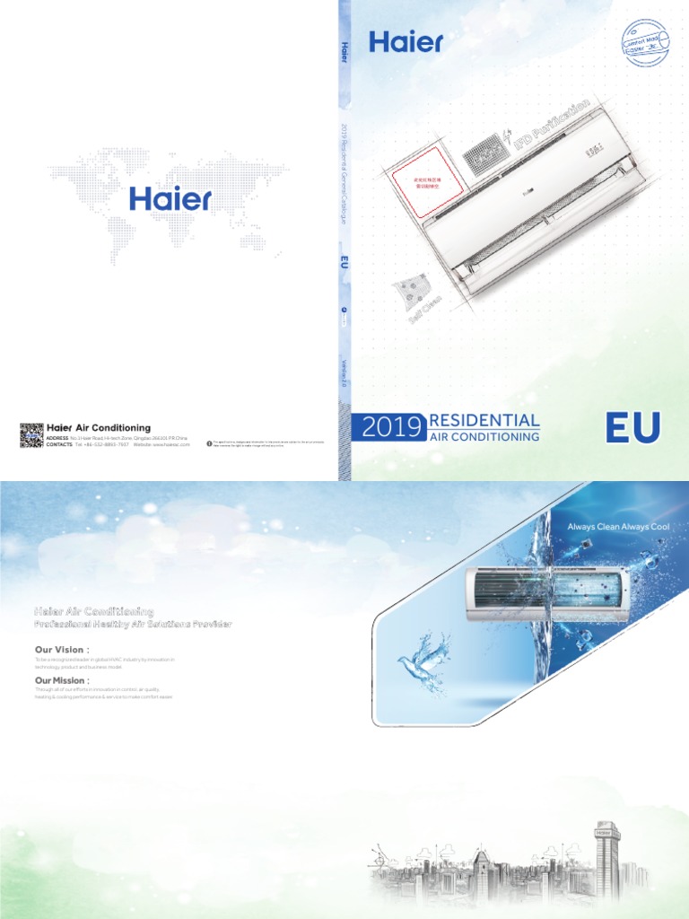 Haier 2019 Residential AC Catalogue | PDF | Air Conditioning | Energy ...