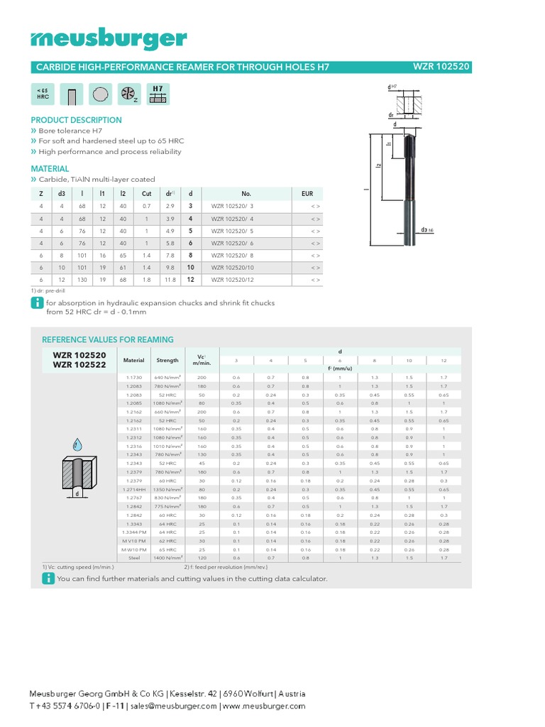 Datenblatt LBL | PDF | Cutting | Cutting Tools