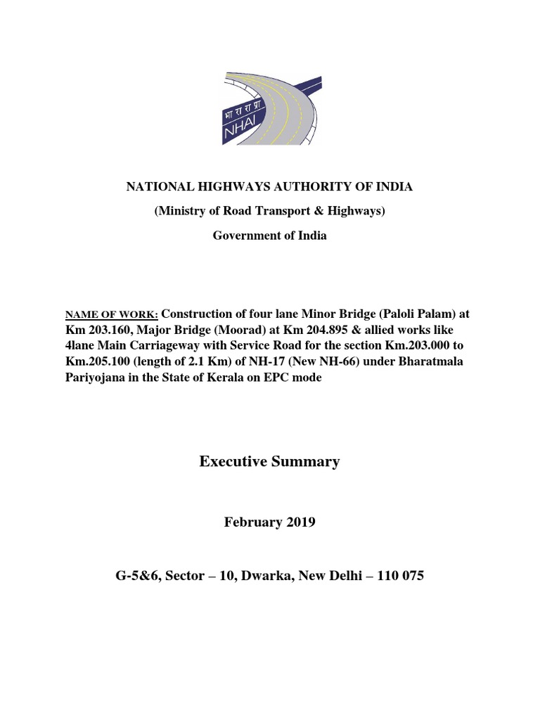 Moorad Bridge Construction on NH-66 | PDF | Road | Land Transport