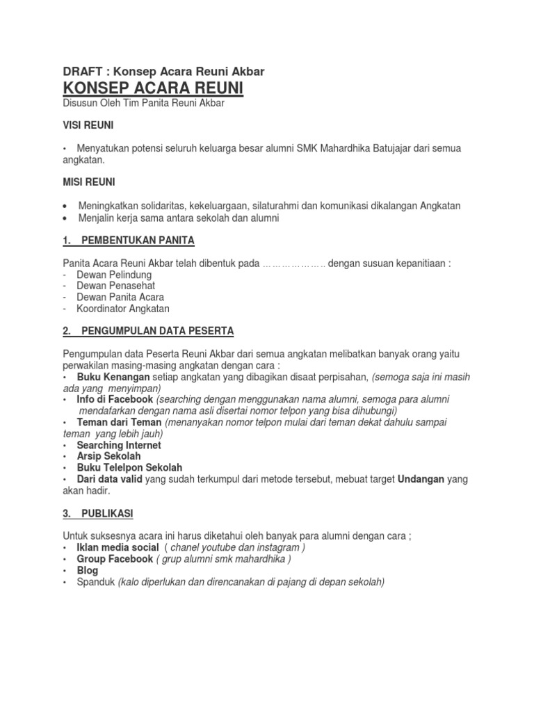 Draft Konsep | PDF