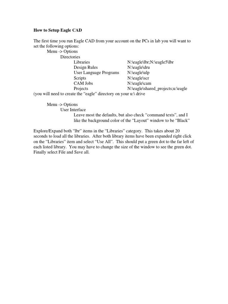 How To Setup Eagle CAD | PDF | Software | Digital Technology