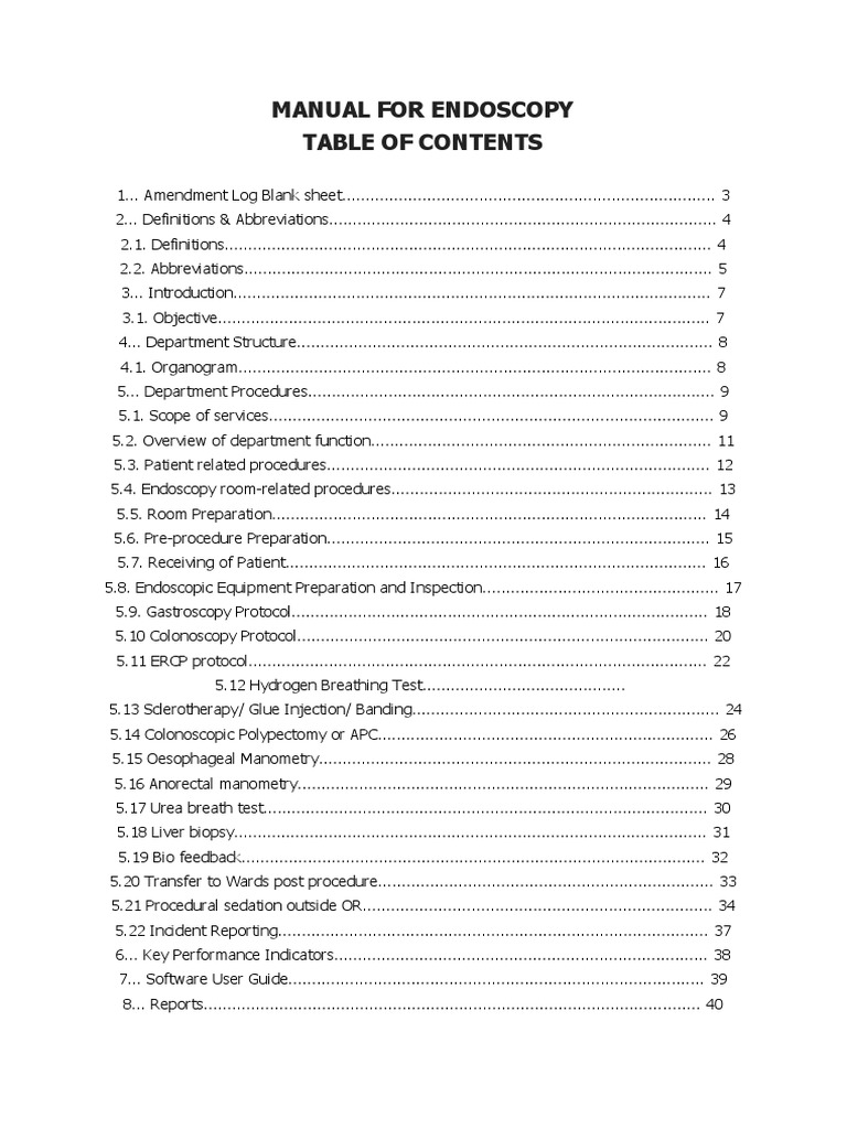 Manual For Endos | PDF | Digestive System | Gastroenterology