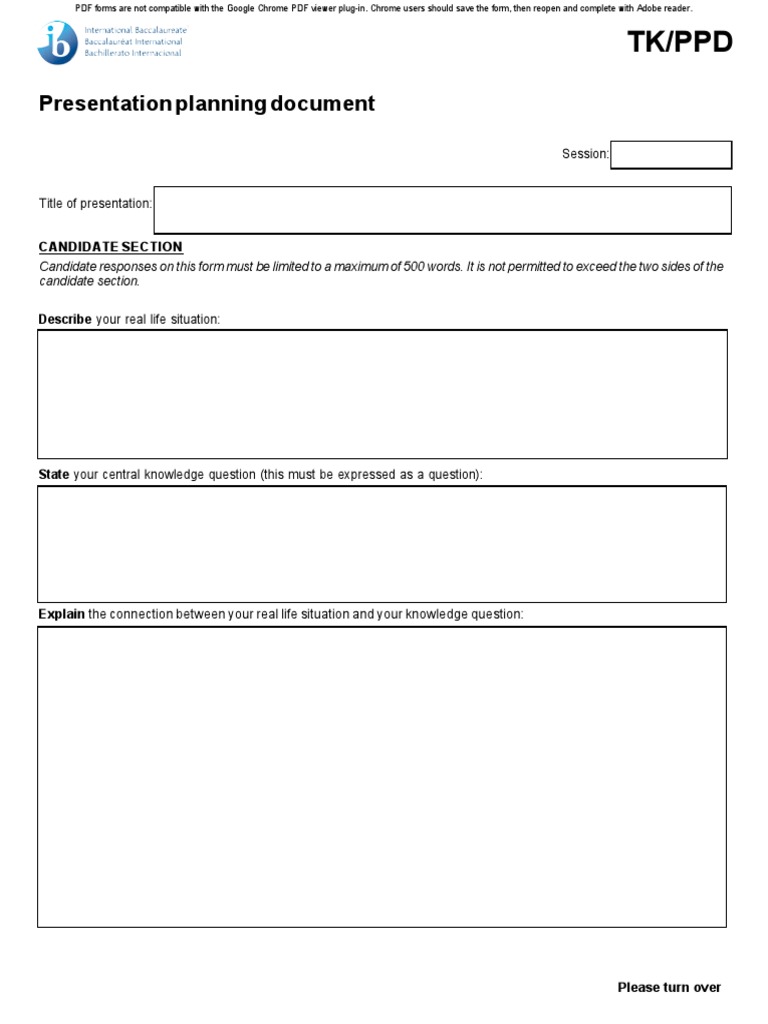 TK/PPD: Presentation Planning Document | PDF