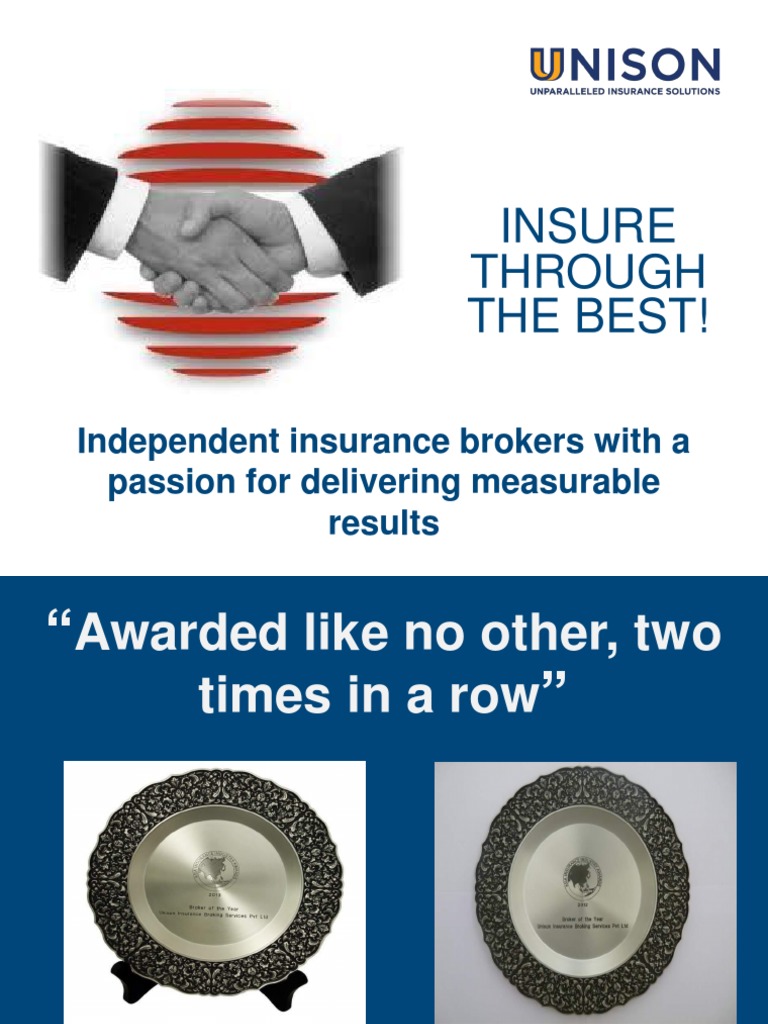 Unison Insurance Broking Services Pvt. LTD | PDF | Insurance Broker ...