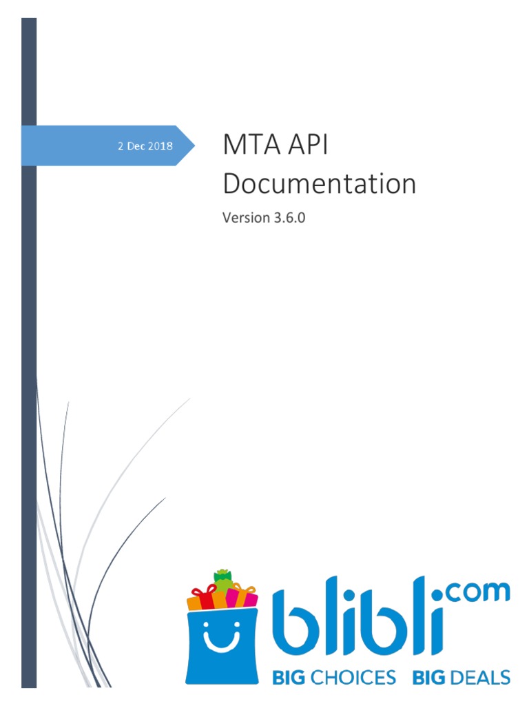 Blibli MTA API Documentation v3.6.0 | PDF | Application Programming ...