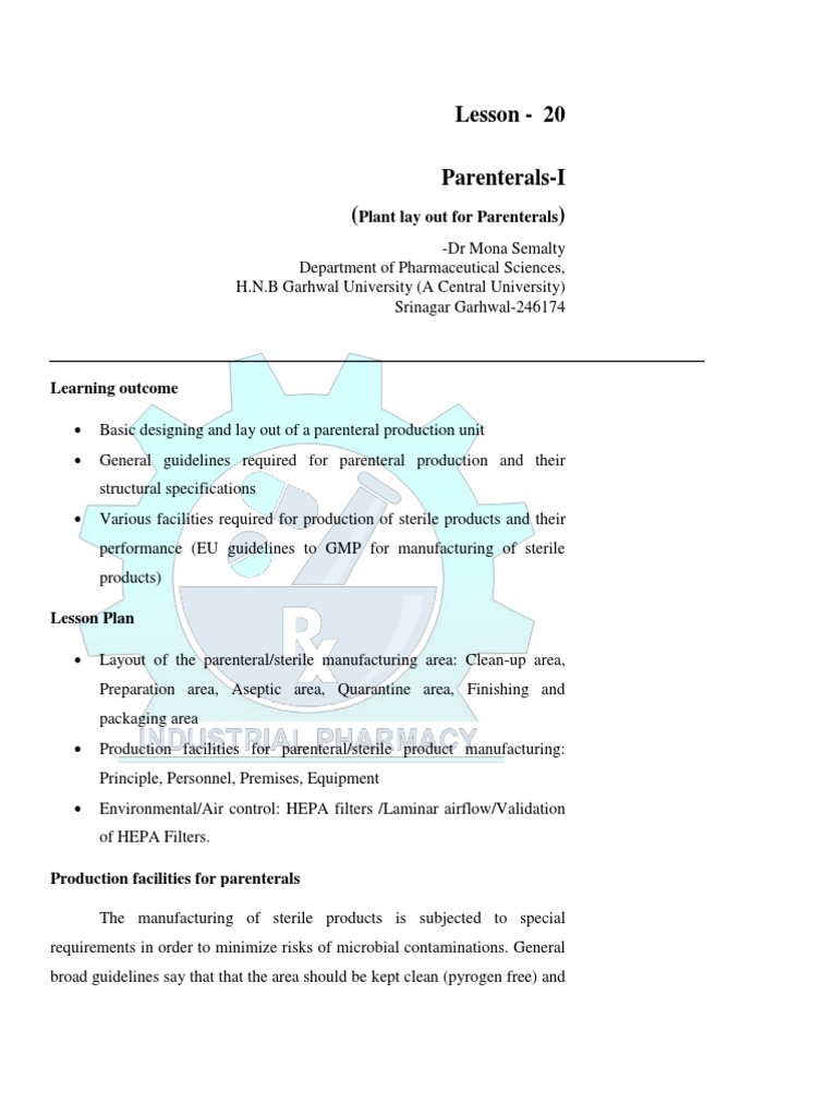 IP 20-Academic Script | PDF | Sterilization (Microbiology) | Particulates
