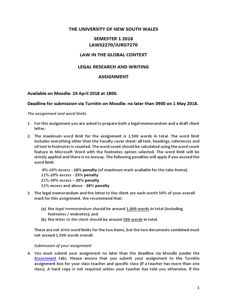 Legal Research Sample Brief | PDF | Turnitin | Academic Integrity