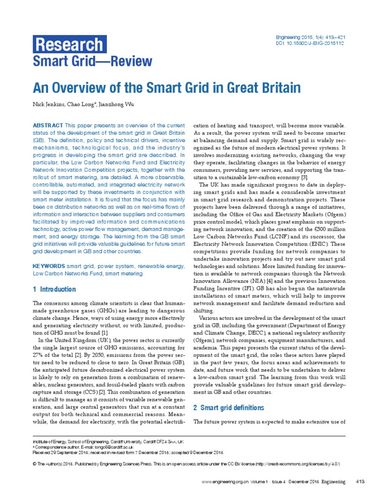 Overview of Smart Grid | PDF | Smart Grid | Electrical Grid
